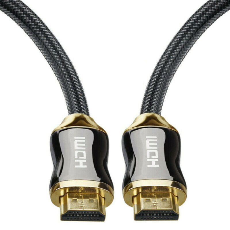 Braided HDMI Cable 4K V2.0 Premium High Speed Lead Ultra HD TV 2160p 0 ...